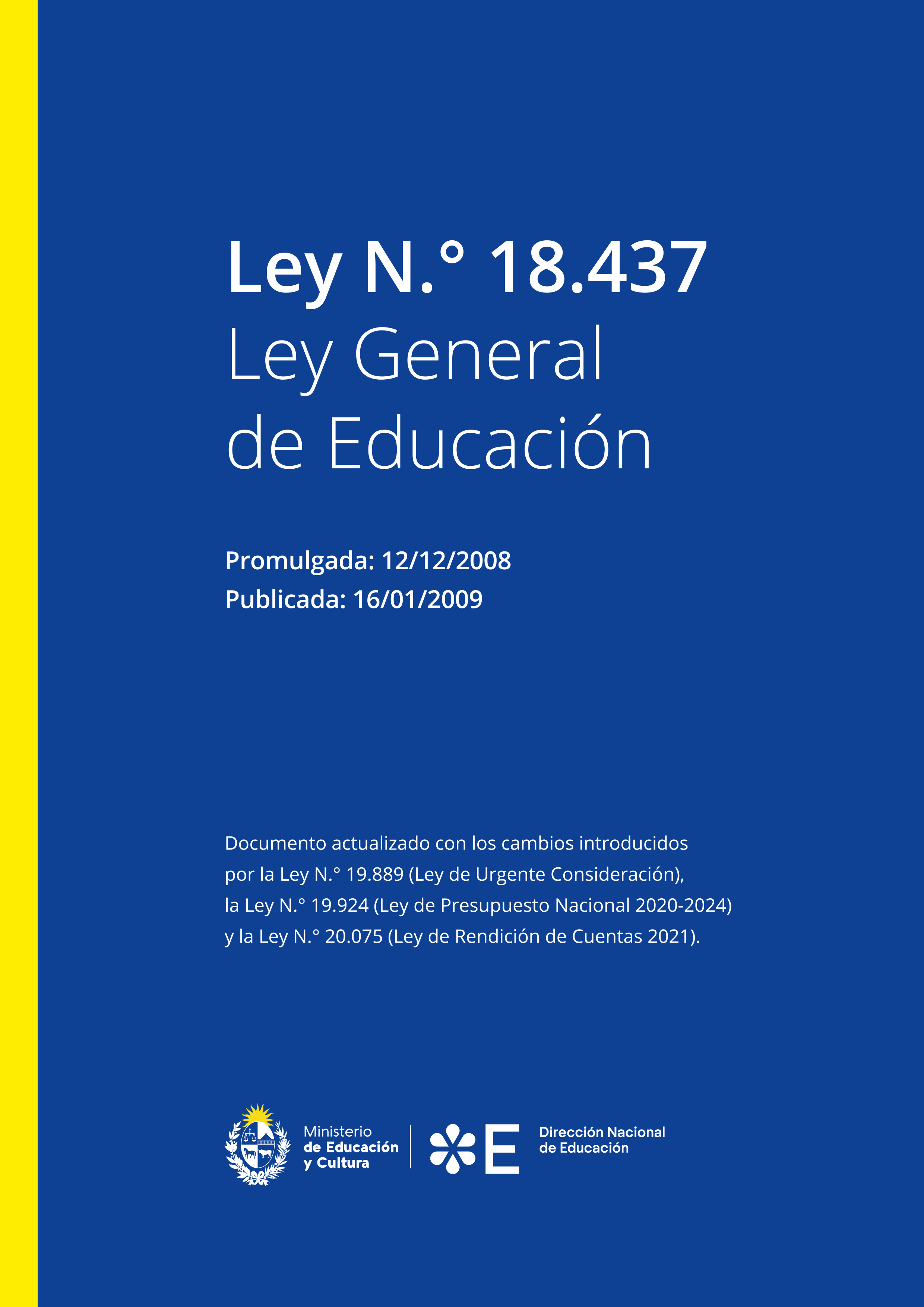 Ley General de Educación - Actualizada (2021) | MEC